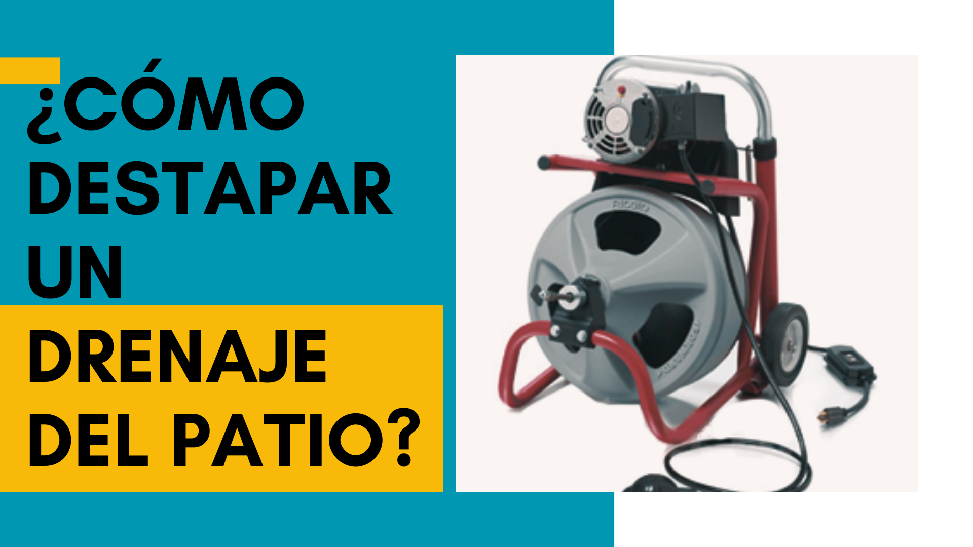 ¿Cómo destapar un drenaje del patio? - Destapar drenaje